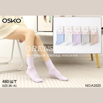OSKO НОСКИ ЖЕНСКИЕ ЧЕСАНЫЙ ХЛОПОК A1620