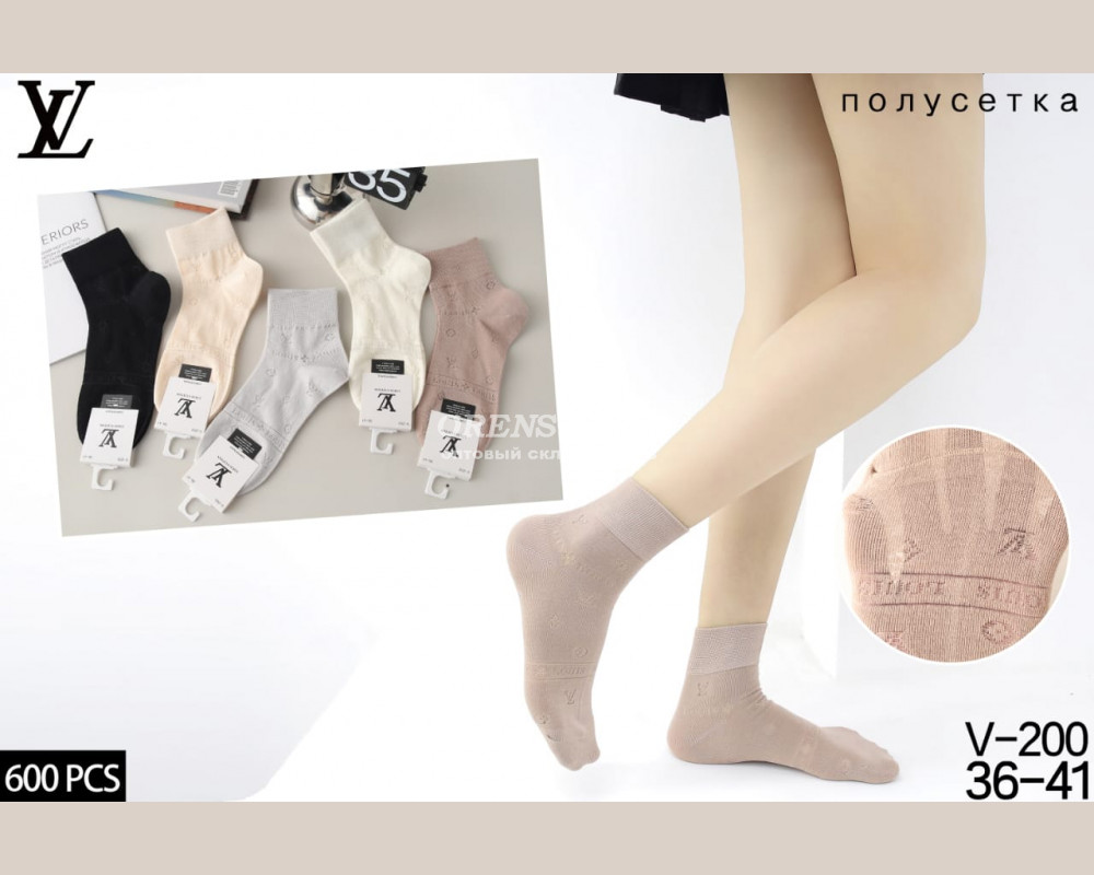 НОСКИ ЖЕНСКИЕ ХЛОПОК ПОЛУСЕТКА АССОРТИ TURKAN 200